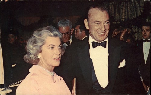 Hollywood California actor Gary Cooper & Mrs Cooper ~ unused postcard ...