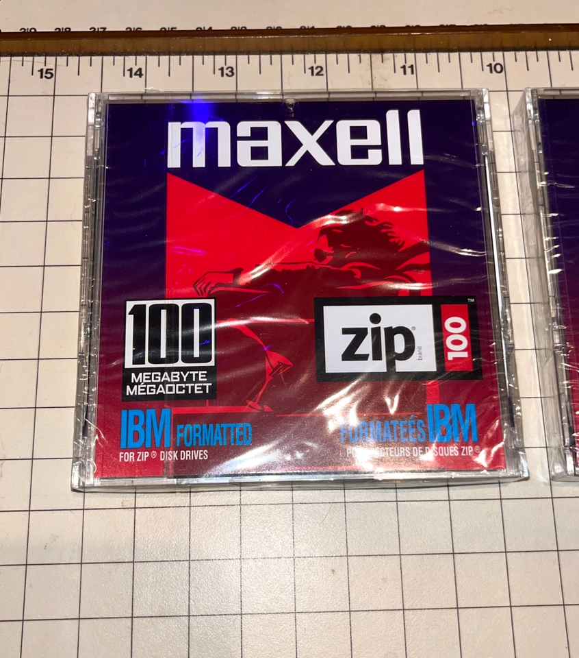 LOT OF 2 Maxell ZIP PC 100MB for iomega ZIP Disk Drives NEW SEALED | eBay