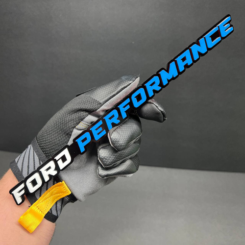 1X L.BLUE PERFORMANCE Emblem 3D Acrylic for Ford Fender&Tailgate Car ...