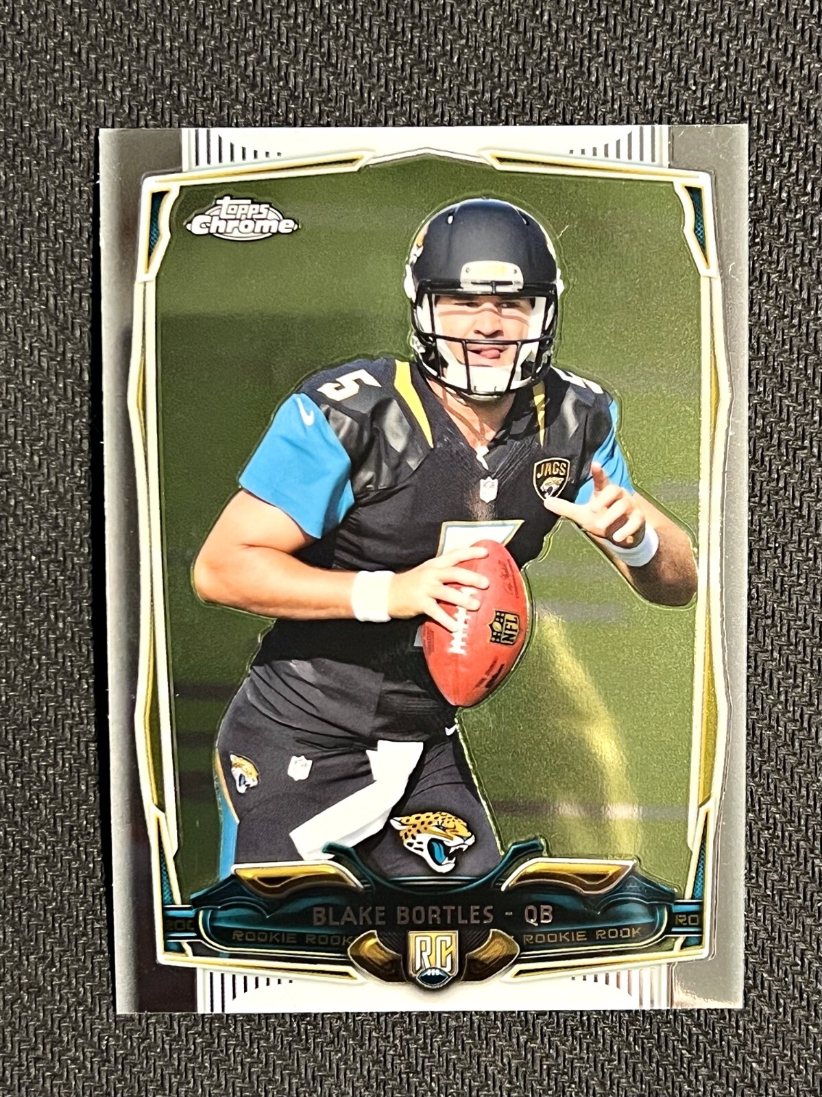 2014 Topps Chrome Football Rookie Card Blake Bortles Jacksonville ...