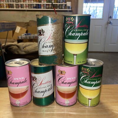 6 different Champale Beer Cans Including Flat Top | eBay
