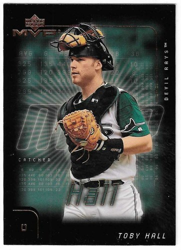 2002 Upper Deck MVP Baseball Card Tampa Bay Devil Rays #32 Toby Hall | eBay