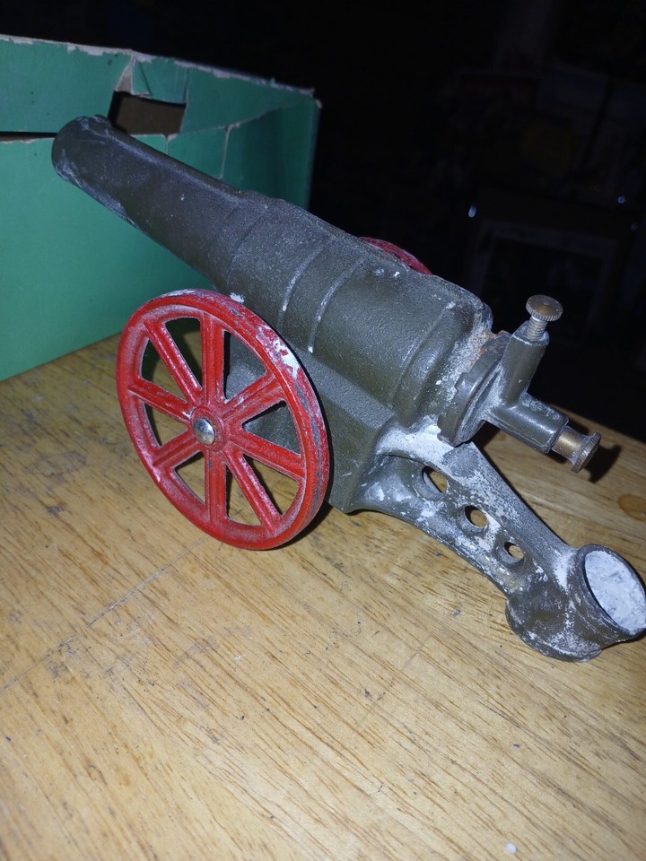 Original 1940s Big Bang Cannon w/ Box Ignitor Spark Plug & Brochure ...