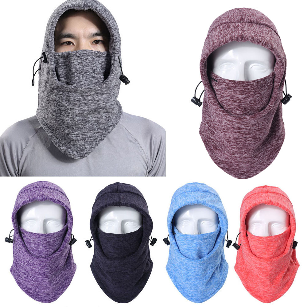 Winter Windproof Thermal Fleece Neck Mask Ski Balaclava Hood Full Face ...