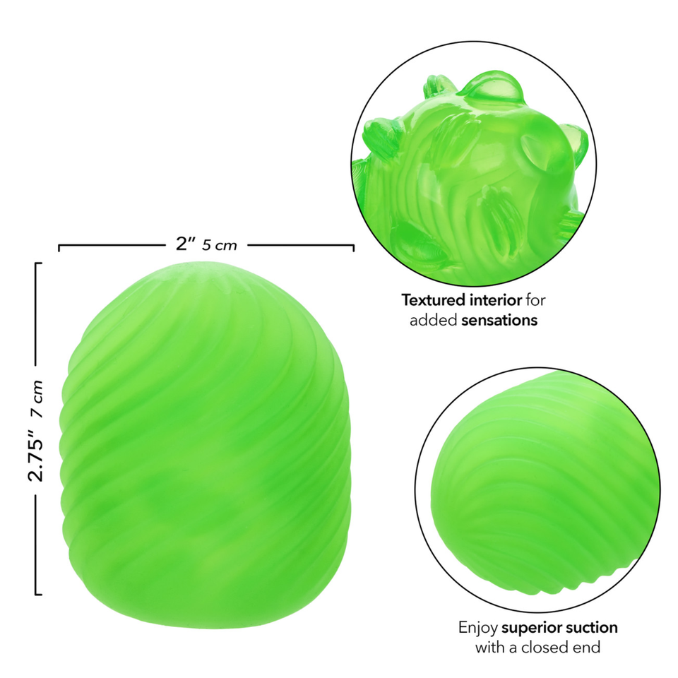 Textured Reversible Masturbator Dual Entry Double Ended Mini Stroker ...