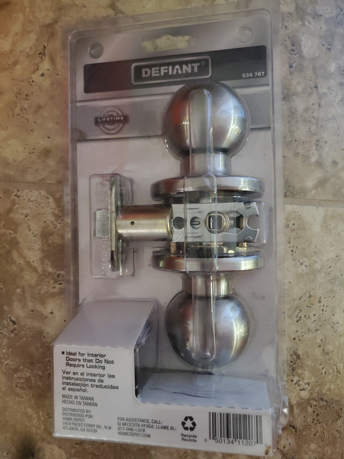 Defiant T3630B Saturn Stainless Steel Passage Knob for sale online | eBay