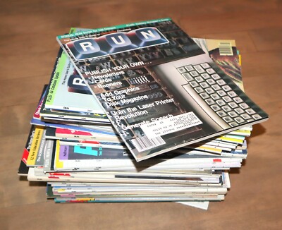 RUN Commodore Computer Magazines | (x46) 1980's Home Computing Guide C ...