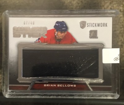 2015-16 Stickwork Brian Bellows Stick /40 Game Used Stick Leaf ITG 15/ ...