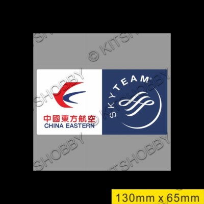 China Eastern Airlines + SkyTeam Logo Sticker (Size 13 cm x 6.5 cm) | eBay