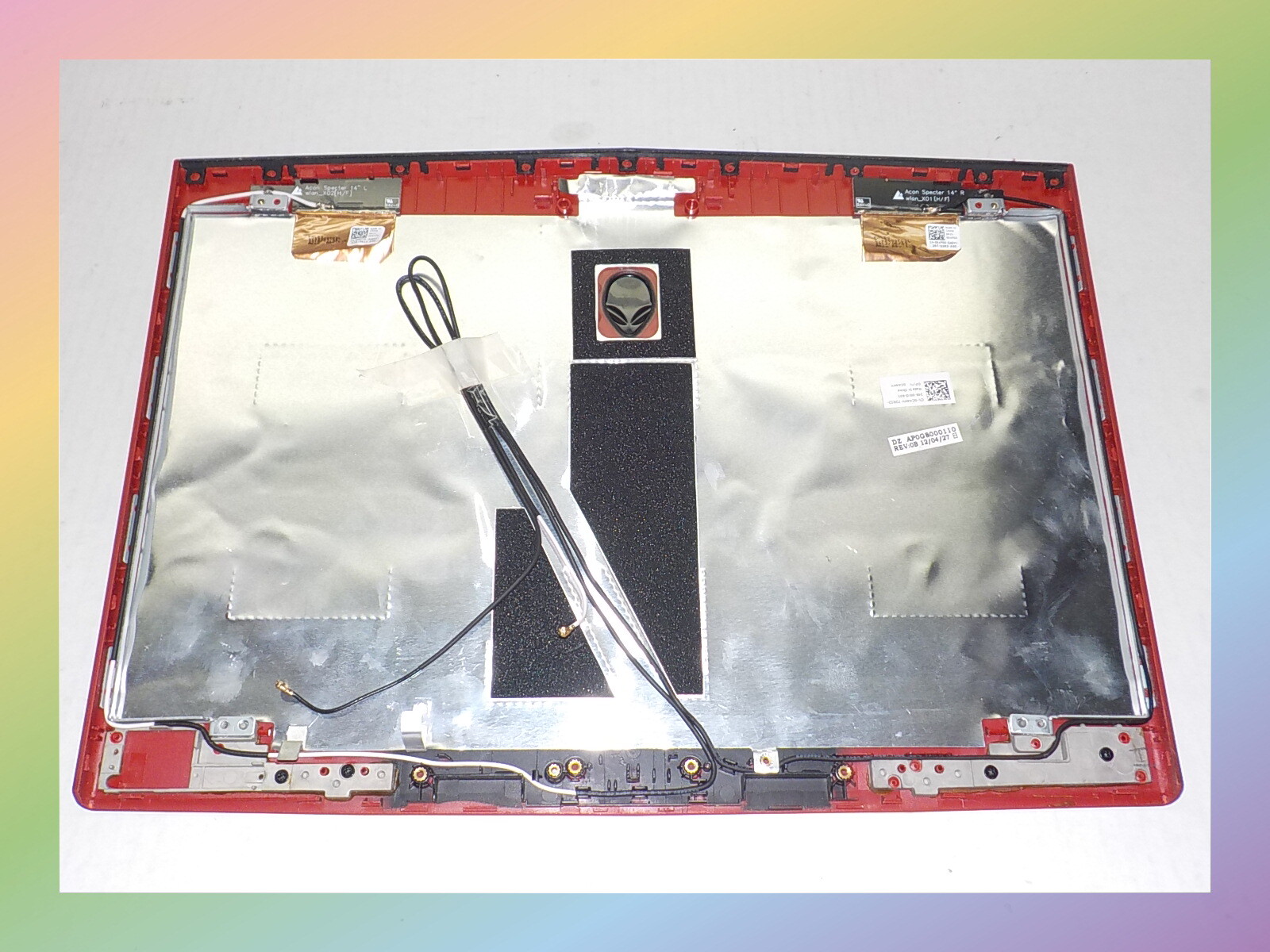 Genuine Dell Alienware M14x Laptop RED LCD Back Cover 0C44HY ...