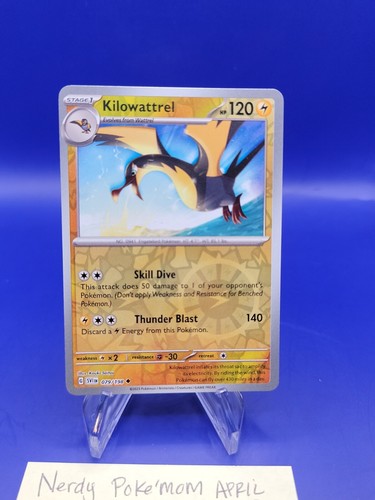 Kilowattrel - 079/198 Scarlet & Violet Reverse Holo Uncommon Pokemon ...