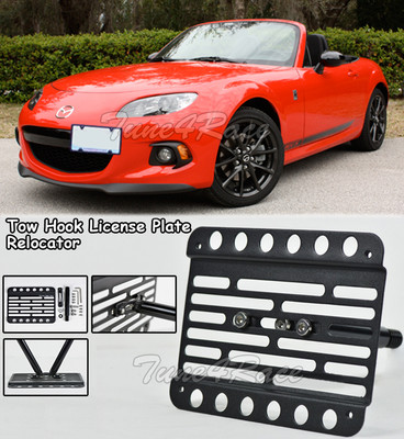 For 09-15 Mazda MX-5 NC Miata Front Bumper Tow Hook License Plate ...