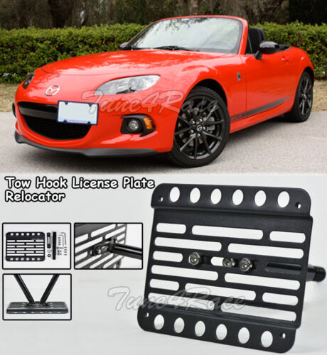 For 09-15 Mazda MX-5 NC Miata Front Bumper Tow Hook License Plate ...