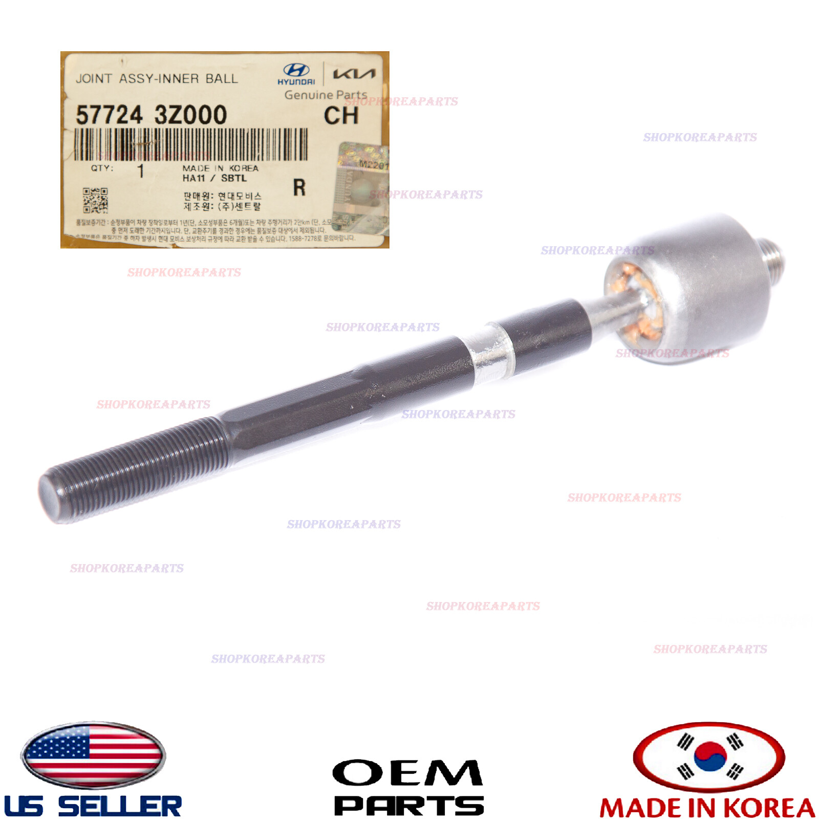 Genuine Steering Gear Inner Tie Rod ⭐OEM⭐ Hyundai I40 57724-3Z000 | eBay