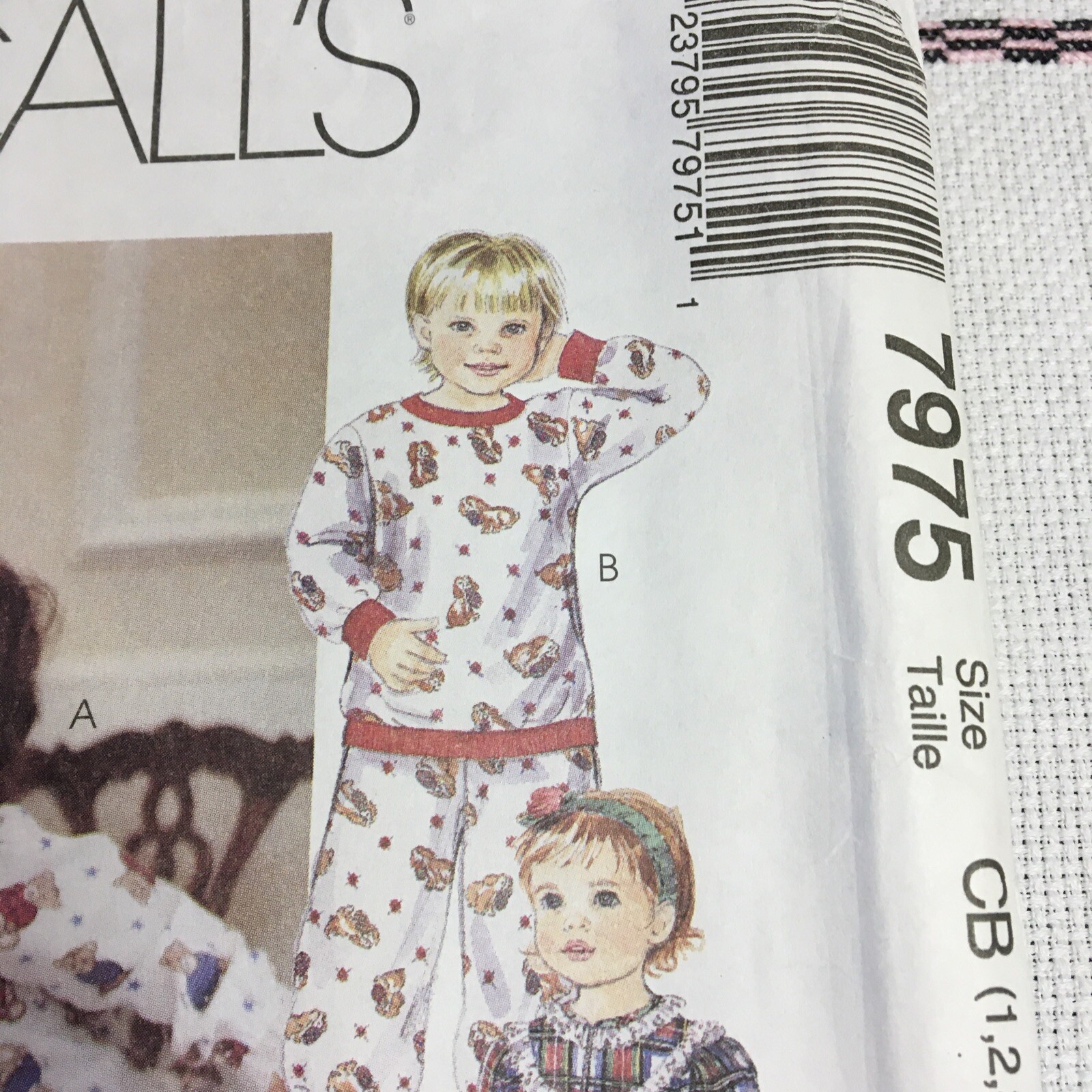 McCalls 7975 Toddlers Pajamas Size 1 3 Uncut Sewing Pattern for sale ...