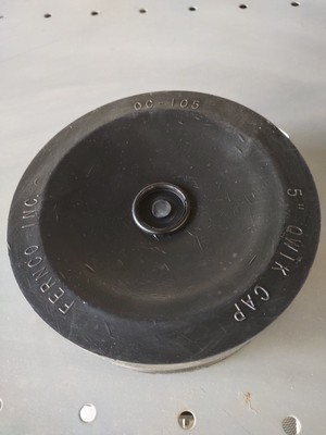 GRAINGER APPROVED QC-105 Round End Cap, PVC, 5 in For Pipe Size (Lot Of ...