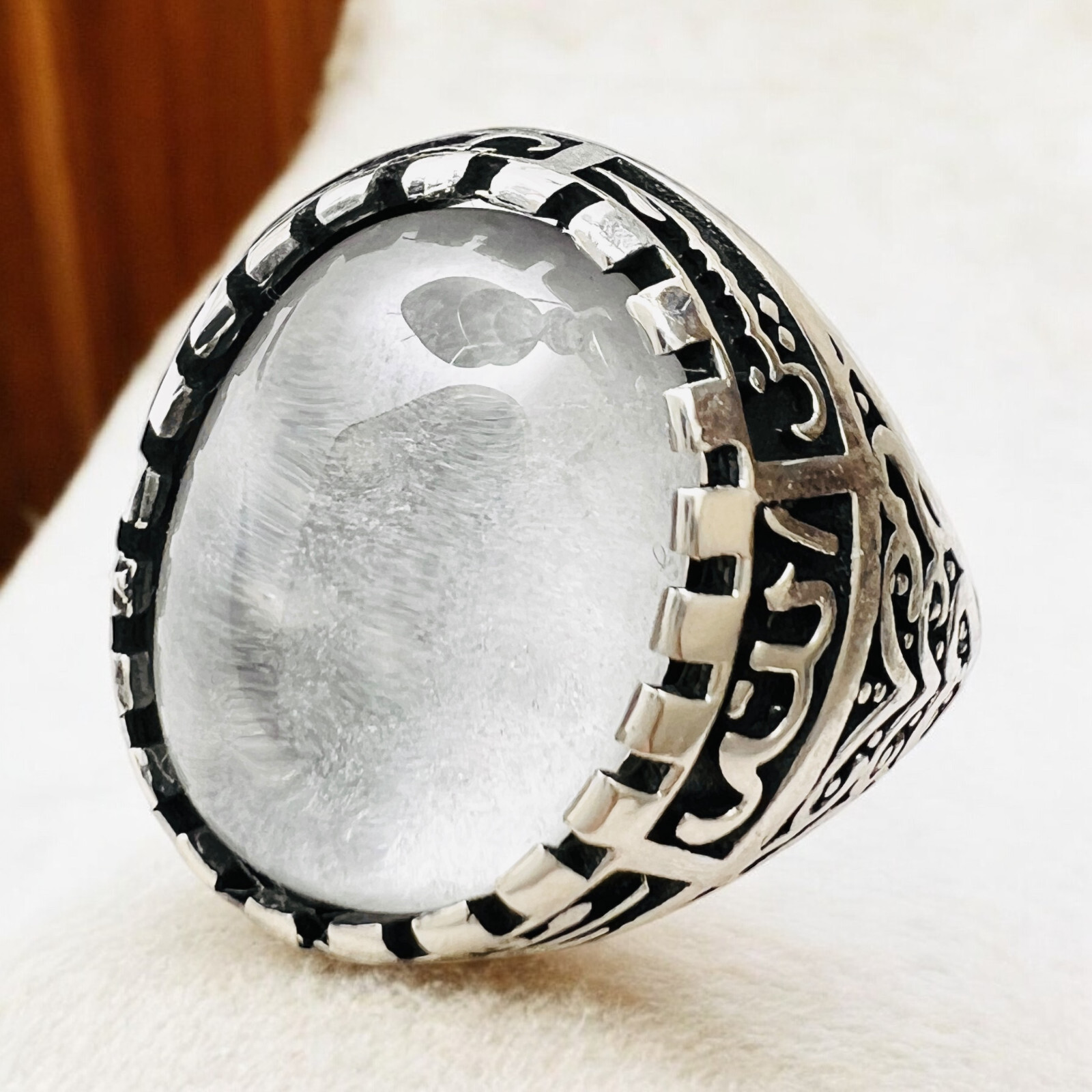 Islamic Shia Ring Ahlulbayt Ahl-ul-Bait solid 925 Sterling dore najaf ...