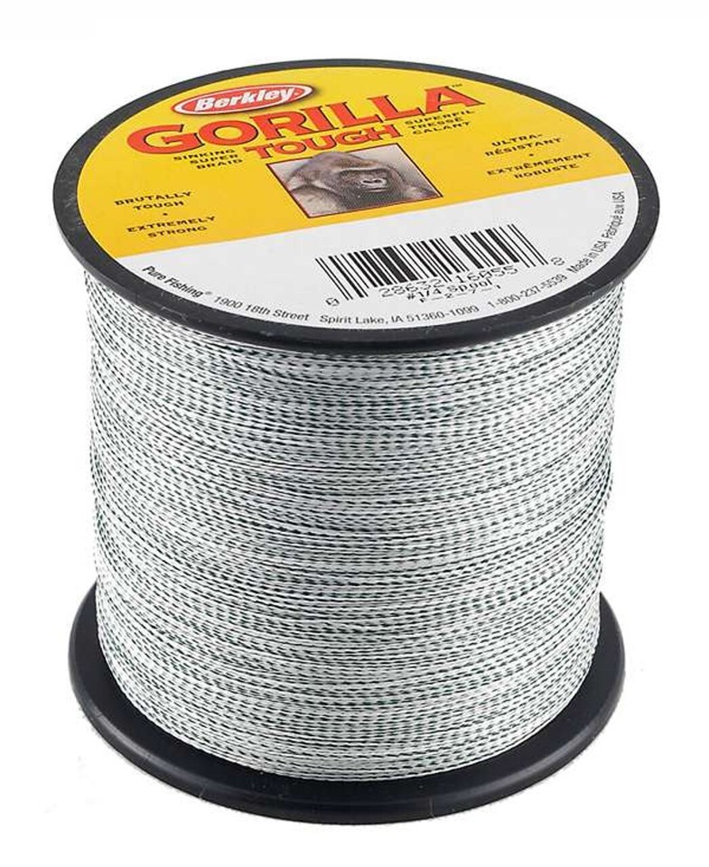 (4) Spools Berkley Gorilla Braid 35 Lb Camo Braided Line (300 Yds Per ...