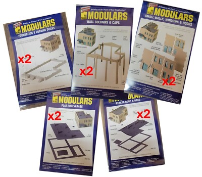 Walthers Cornerstone HO Scale Modulars - 10 Packs - 2 each of 5 sets ...