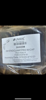 UNIRAC SolarMount Pro Series 302035M Universal End Clamp Packs - Free ...