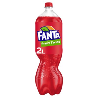 FANTA Fruit Twist Flavour Fizzy Soft Drink 2L Bottles (PACK OF 6) Full ...