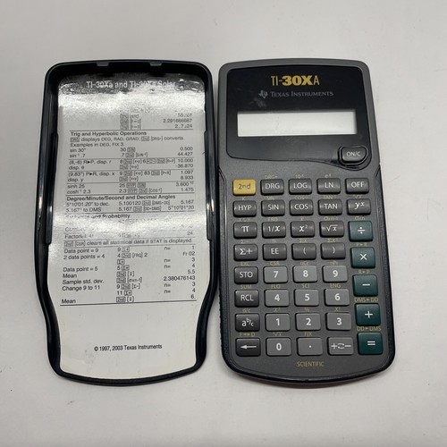 Texas Instruments TI-30Xa Scientific Calculator 33317029990 | eBay