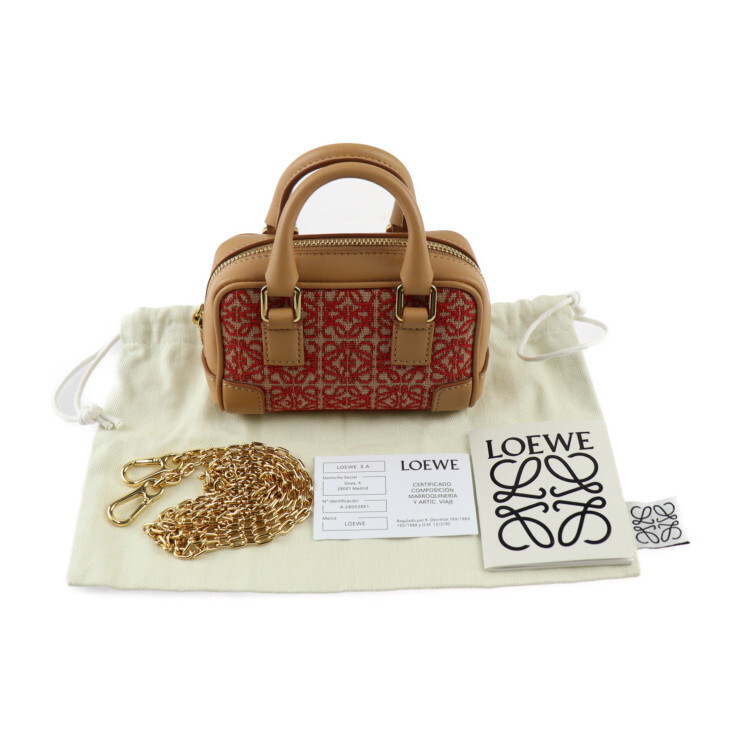 LOEWE Handbag A039U96X02 amazona nano 2WAY Chain Shoulder Bag Pochette ...