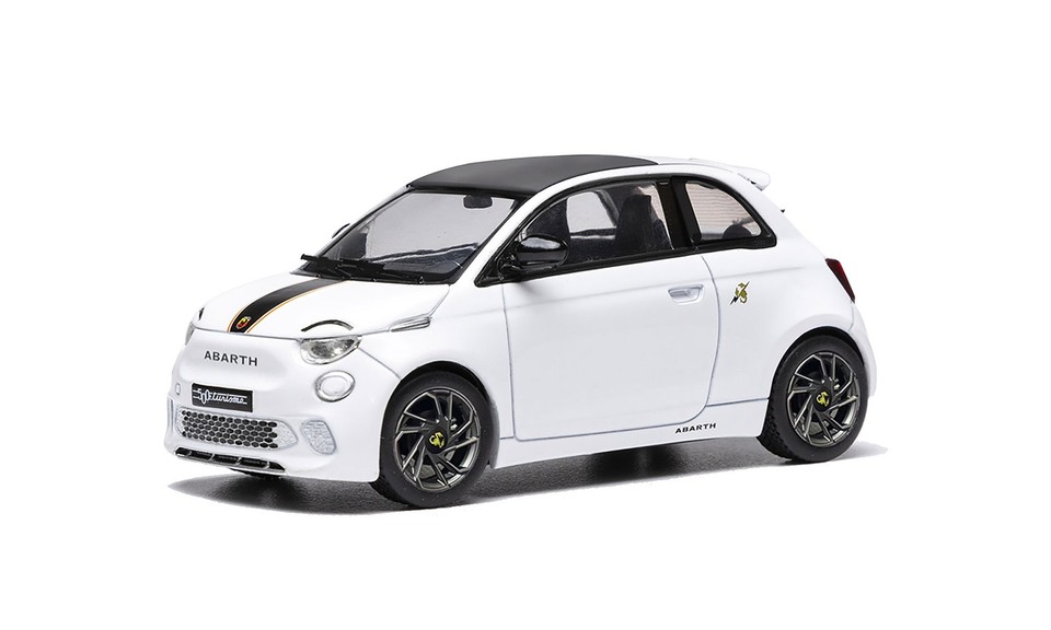 Ixo MOC345 1/43 Fiat Abarth 500E 2024 Voiture Modèle Blanche | eBay