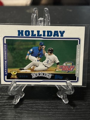 2005 Topps - Matt Holliday #136 Colorado Rockies Gold Rookie Cup | eBay