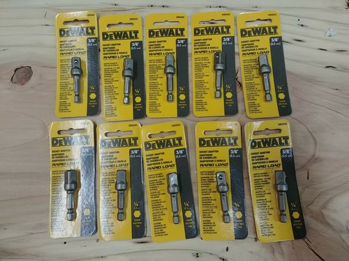 Lot of 10 Dewalt Socket Adapters 3/8" DW2542 for power drills | eBay