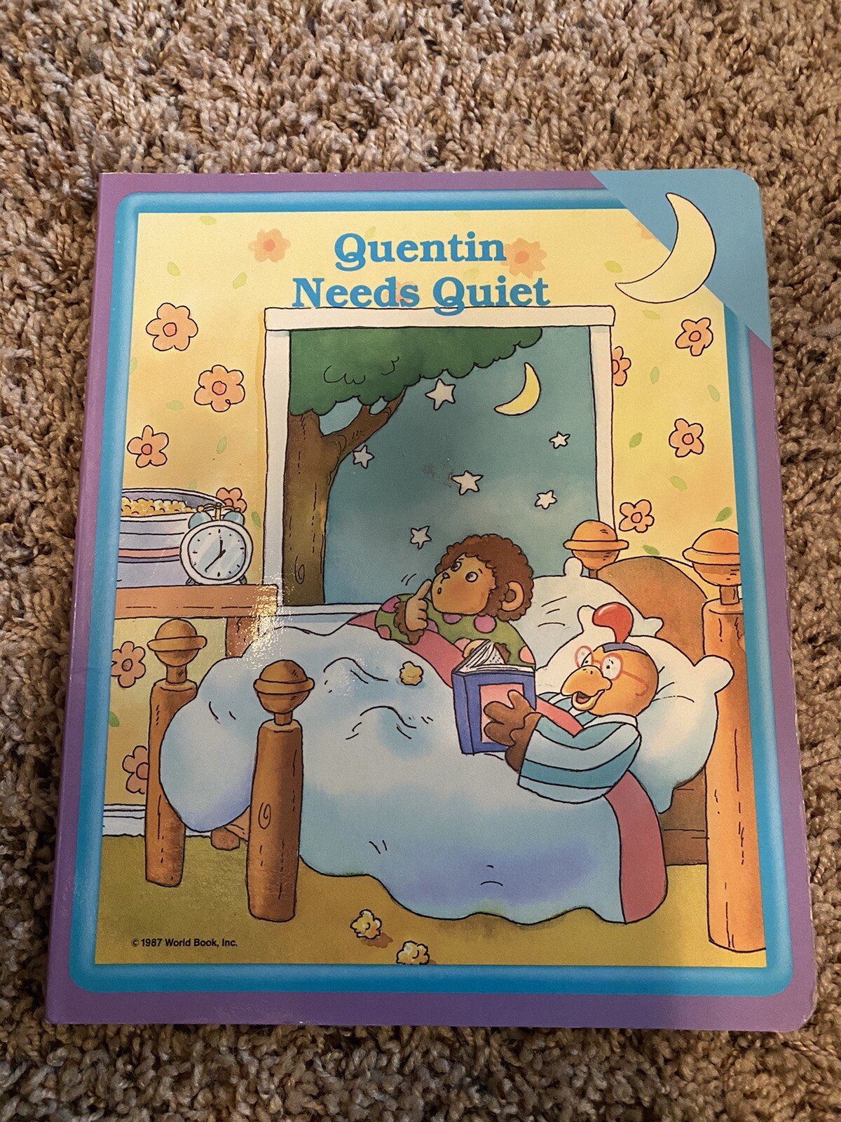 Vintage 1987 World Book Quentin Needs Quiet Storybook Illustrated ...