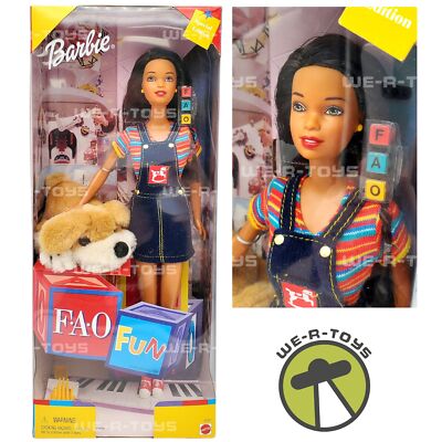Barbie FAO Fun Doll FAO Schwarz Special Edition Brunette 1999 Mattel ...
