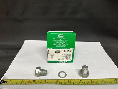 Auveco 21135 Oil Drain Plug With Gasket for Kiaa & Hyunddai 21512-23001 ...