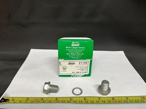 Auveco 21135 Oil Drain Plug With Gasket for Kiaa & Hyunddai 21512-23001 ...