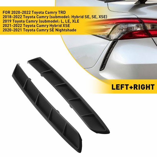 Rear Bumper Protector Trim Cover Black ABS fits Trunk for 2018-2022 ...