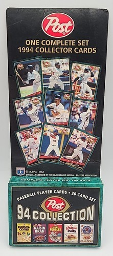 1994 Post Baseball Complete 30 Card Set STILL IN BOX Griffey RIPKEN ...