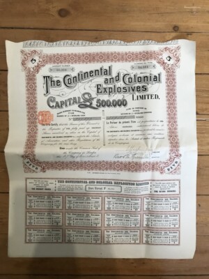 THE CONTINENTAL & COLONIAL EXPLOSIVES (UK) (E1) | eBay