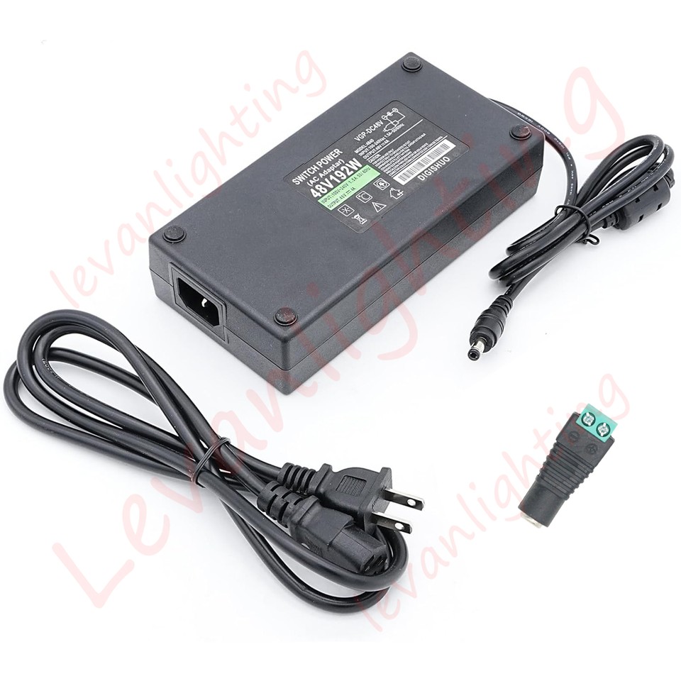 Transformer AC 110V To DC 48V 1/2/3/4/5A Power Supply Adapter For LED ...
