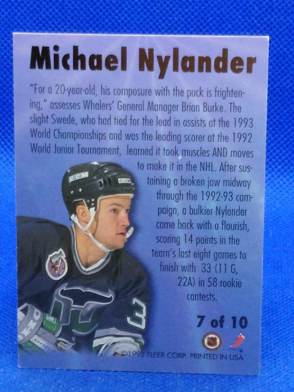 1993-94 Fleer Ultra Prospect Michael Nylander #7 | eBay