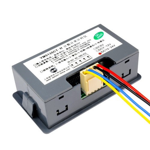 0.56" Red LED Digital Counter Meter Count Timer Timing Three Function ...