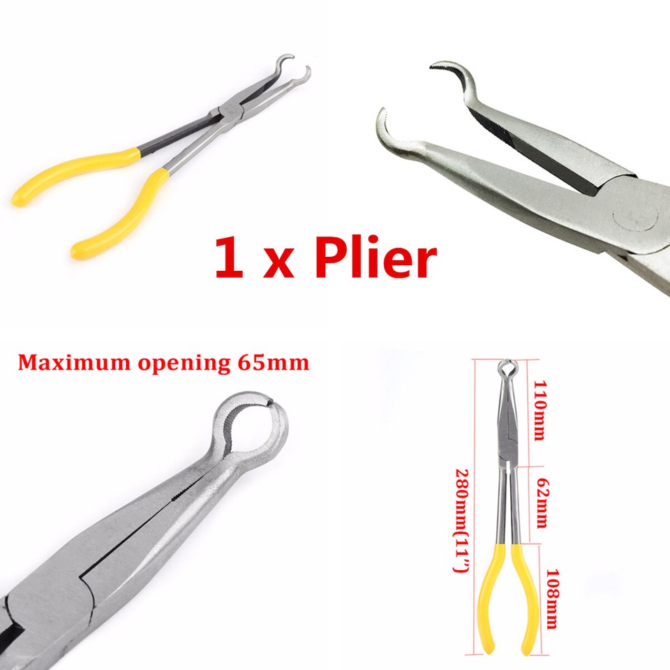 280mm Long Spark Plug Pliers Offset Tip Spark Plug Wire Boot Puller ...