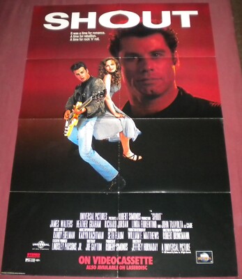 Shout Movie Poster 27x40 S/S Folded John Travolta James Walters Heather ...