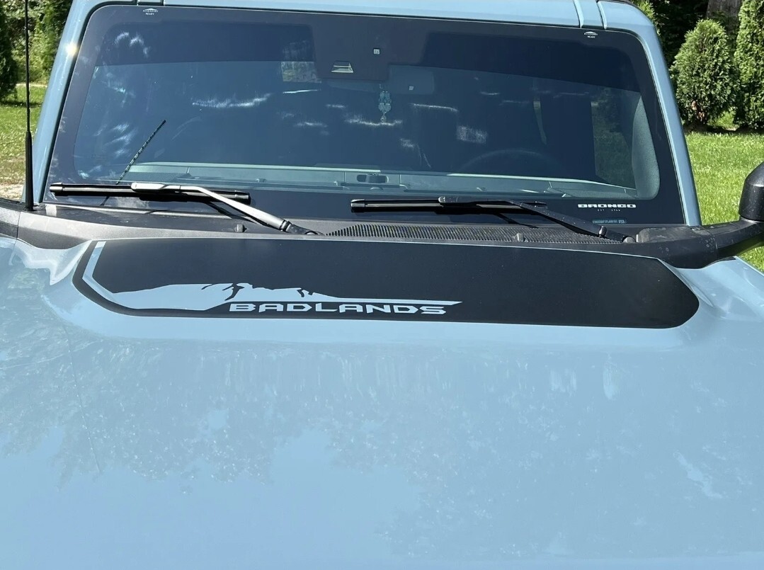 2021 22 23 2024 FOR FORD BRONCO BADLANDS Hood Vinyl Graphic Decal MATTE ...