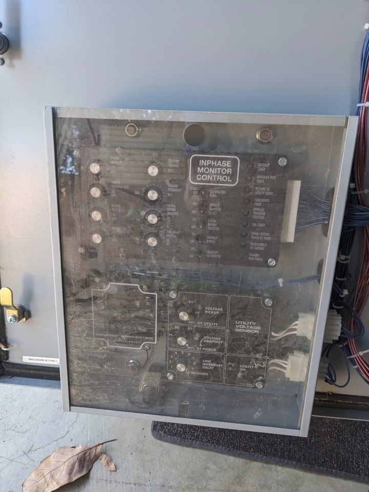 Generac Olympian 40kVA 1-Phase 240V/120V Generator & Switch Panel ...