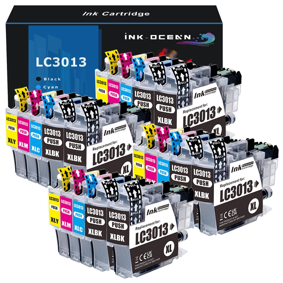LC-3013 LC3013 XL Ink Cartridge for Brother MFC-J491DW MFC-J497DW ...