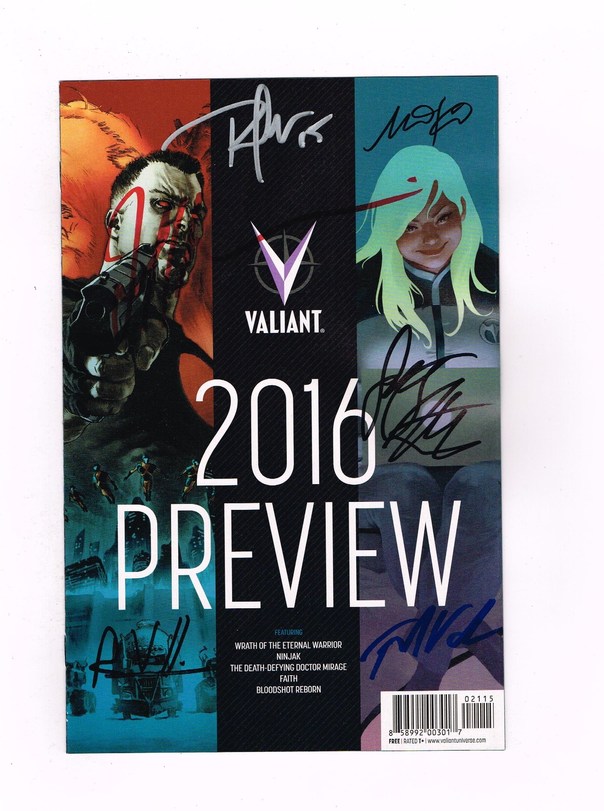 VALIANT 2016 PREVIEW Signed by Jeff Lemire, Jen Van Meter and more!! | eBay
