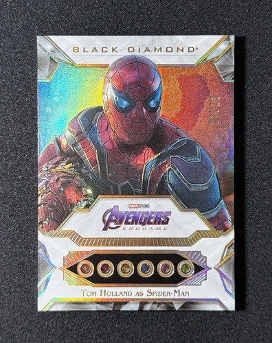 2021 Marvel Black Diamond Spider Man Infinity Stones /23 Tom Holland ...