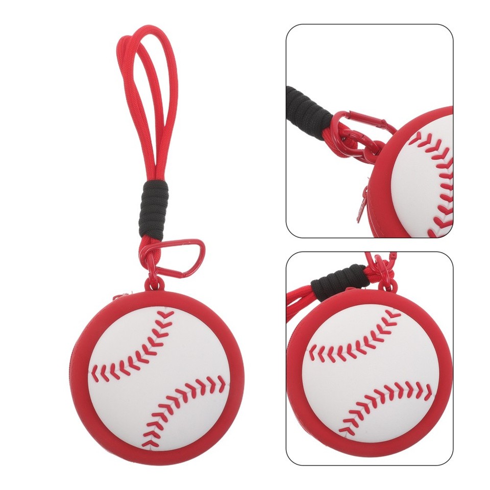 Baseball Silicone Coin Wallet Purse Cute Cosmetic Bag Shape Change | eBay