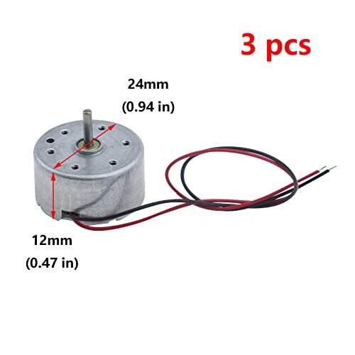 DC Motor Mini 5V 6000RPM Electric Motor with Wire for DIY Toys Pack of ...