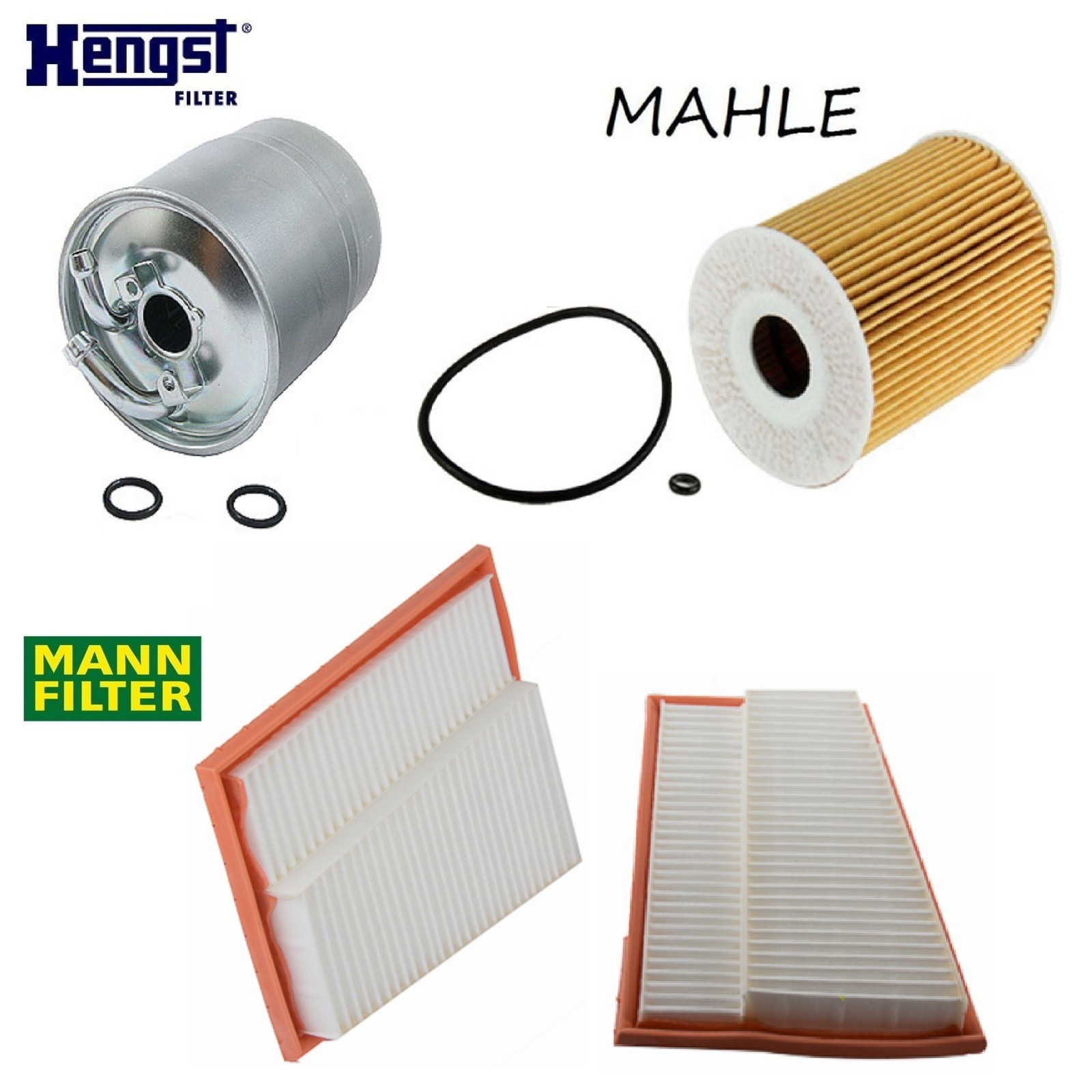 Tune Up Kit Air Oil Fuel Filters for Mercedes-Benz ML320 OM642 2007 ...